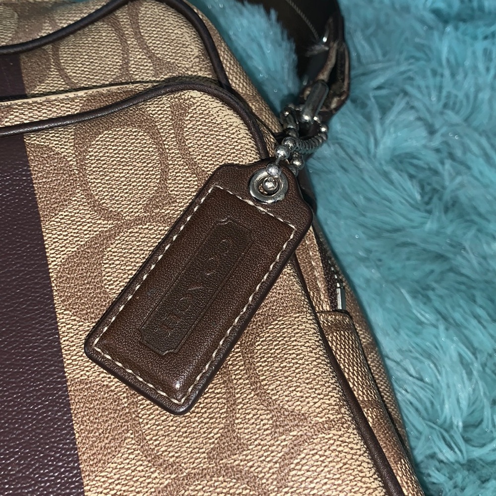Coach Signature Brown Leather Crossbody - Gem